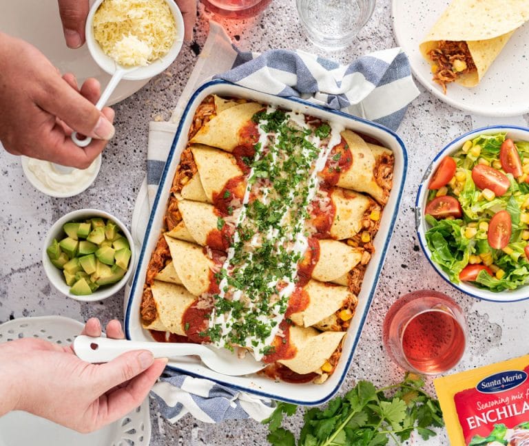 Enchiladas met kip | Eef Kookt Zo