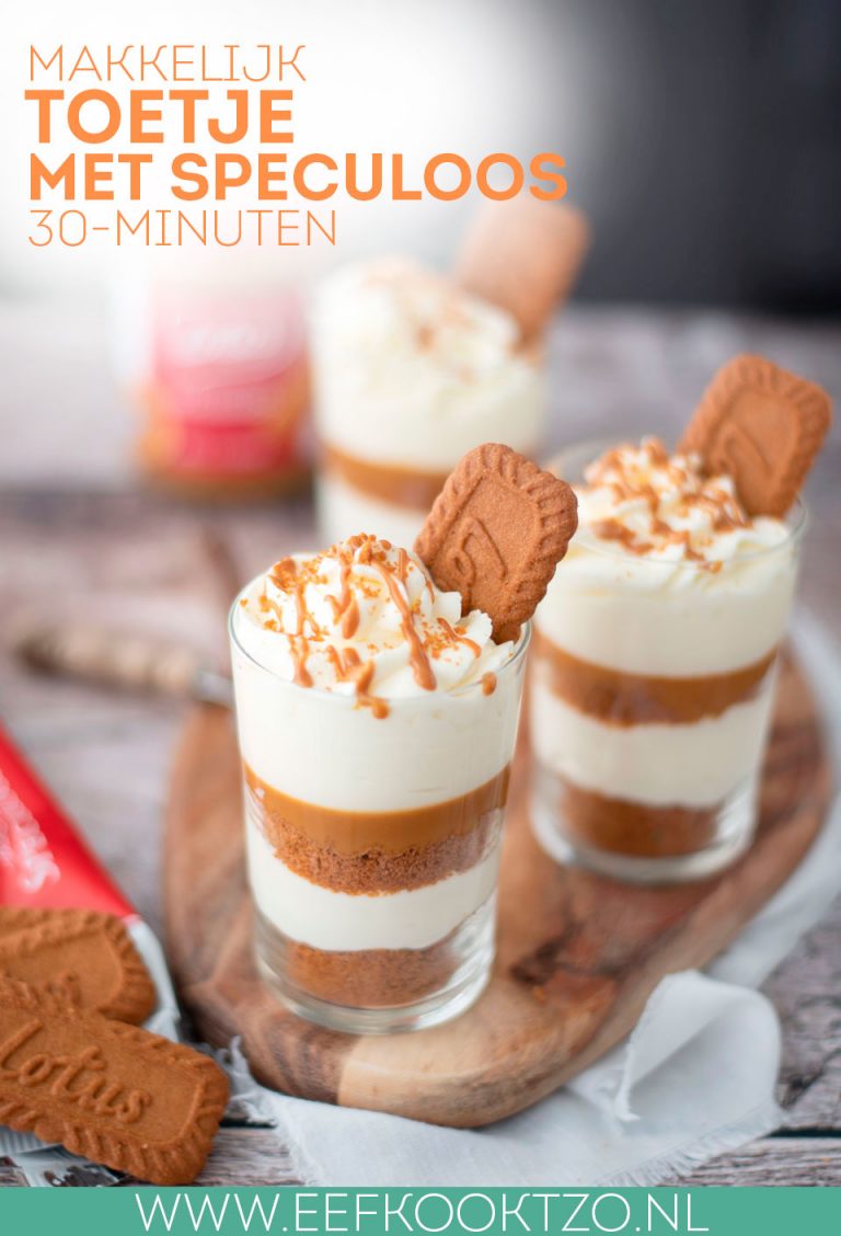 Toetje met Speculoos - Makkelijk recept | Eef Kookt Zo
