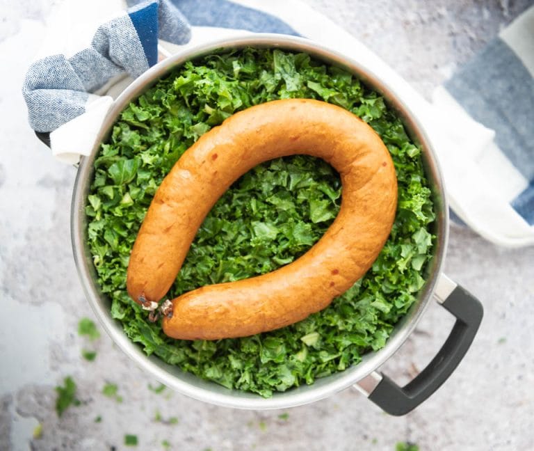 Klassieke boerenkool stamppot met spekjes | Eef Kookt Zo