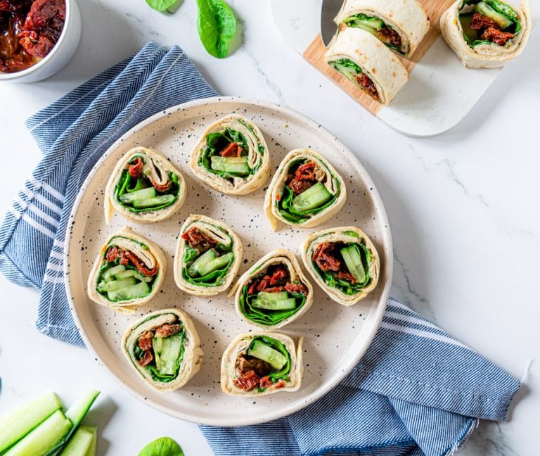Vegan wrap hapjes | Eef Kookt Zo