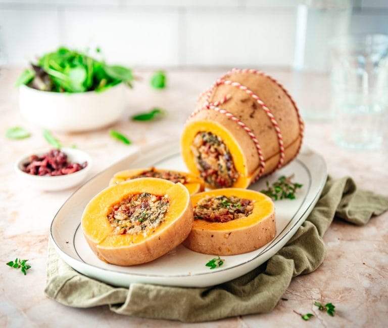 Gevulde pompoen (vegetarisch hoofdgerecht) | Eef Kookt Zo