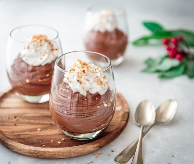 Vegan chocolademousse (toetje) | Eef Kookt Zo