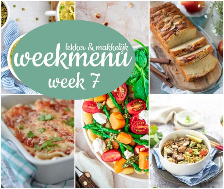 Lekker en makkelijk weekmenu – week 7 | Eef Kookt Zo