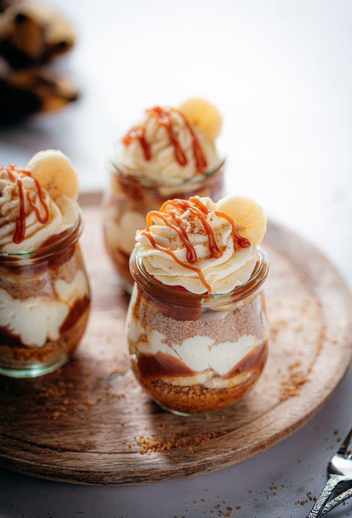 Banoffee toetje (Banaan, caramel toetje recept) | Eef Kookt Zo