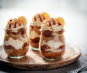 Banoffee toetje (Banaan, caramel toetje recept) | Eef Kookt Zo