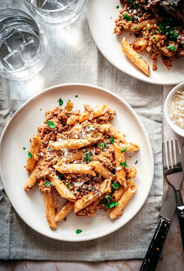 Pasta met gehakt | Eef Kookt Zo