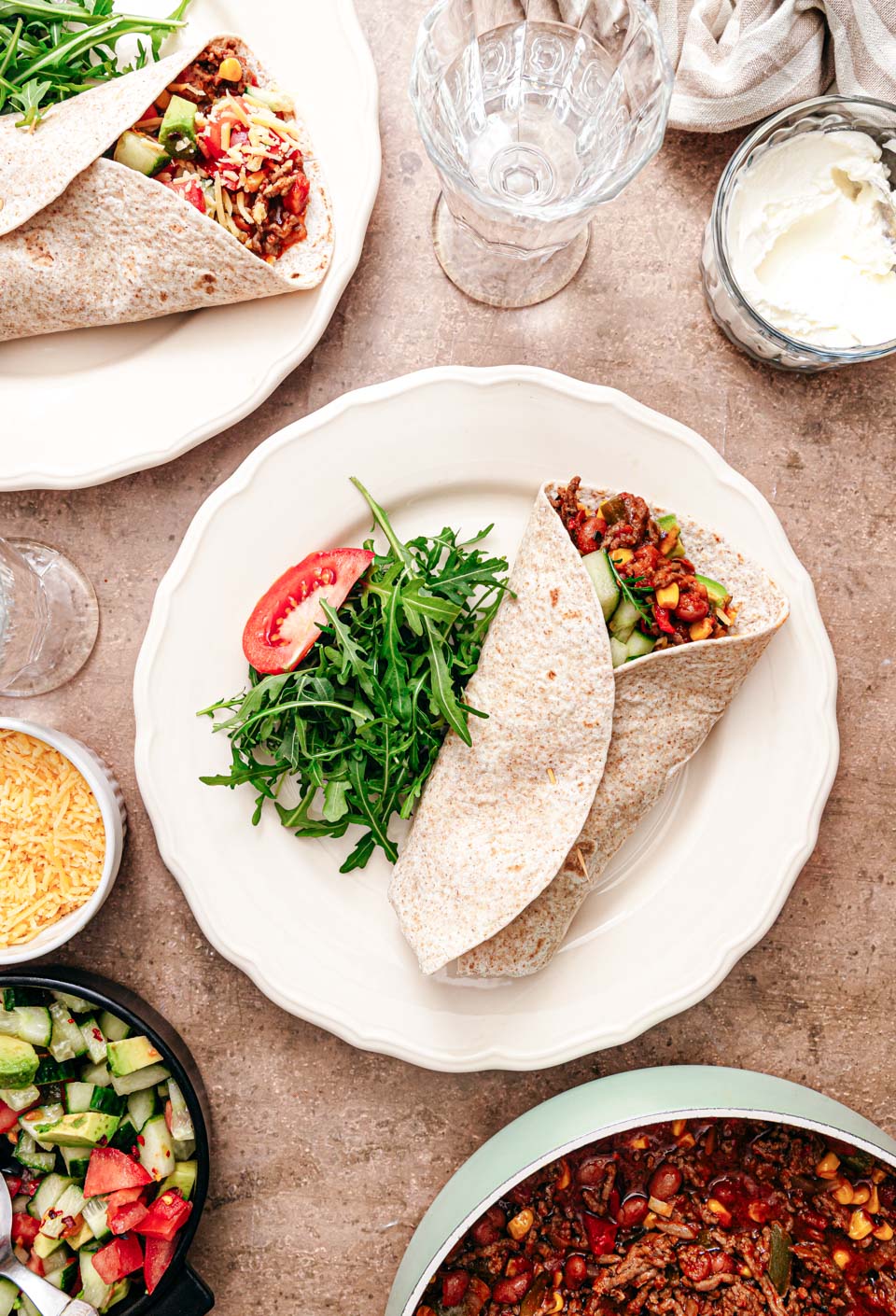 Wraps met gehakt | Eef Kookt Zo