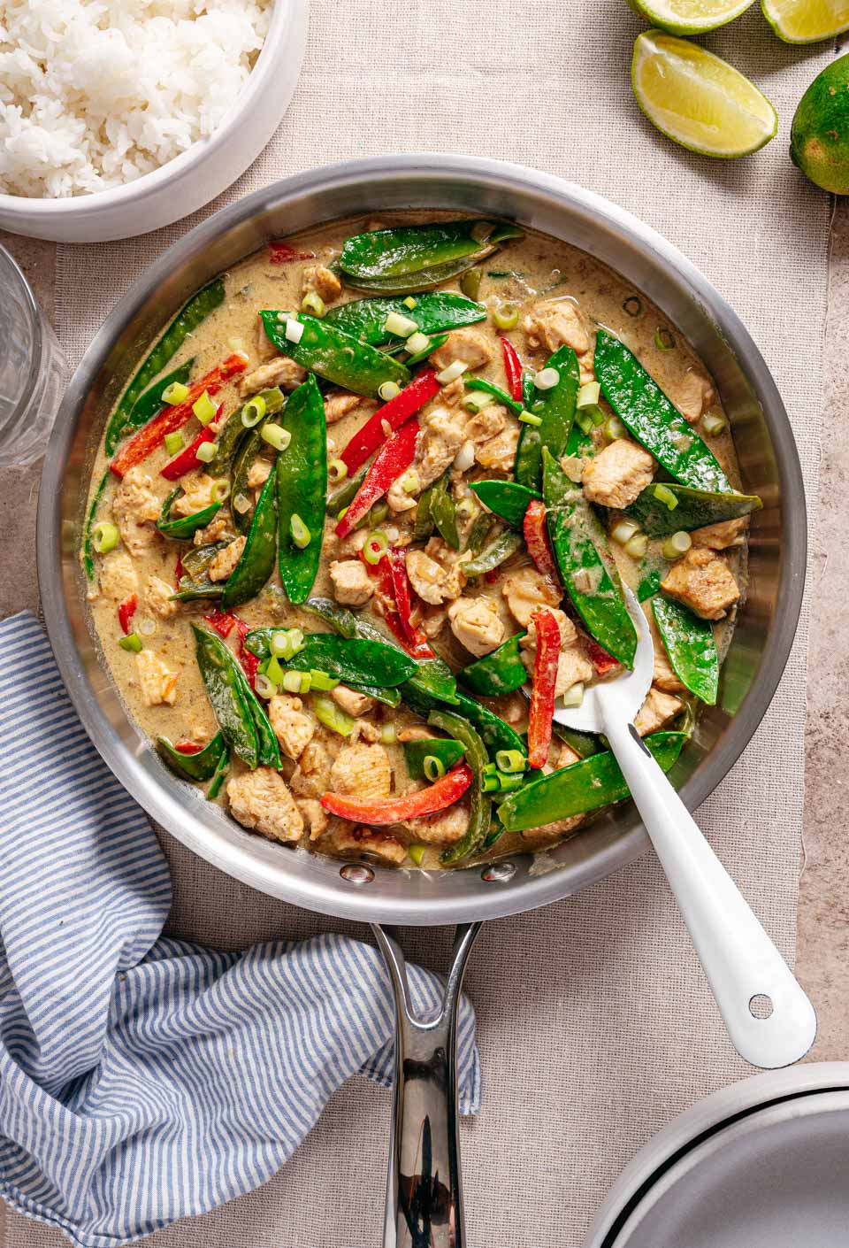 Groene curry met kip (de LEKKERSTE) | Eef Kookt Zo